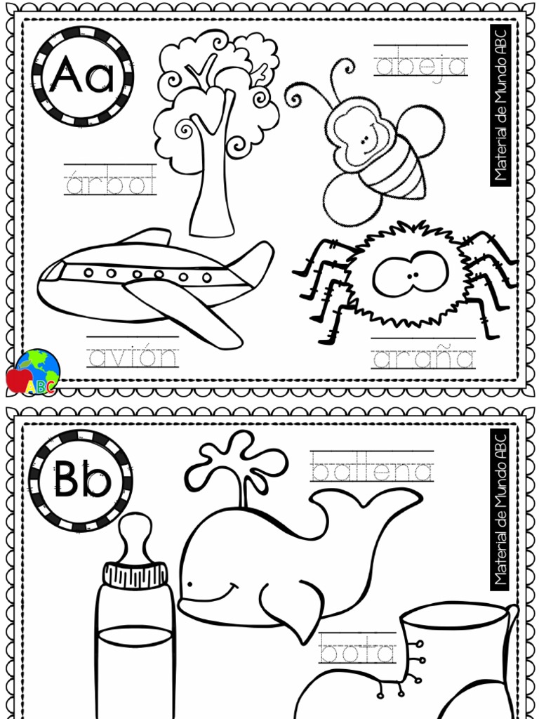 Abecedario Hojas de Trabajo | PDF
