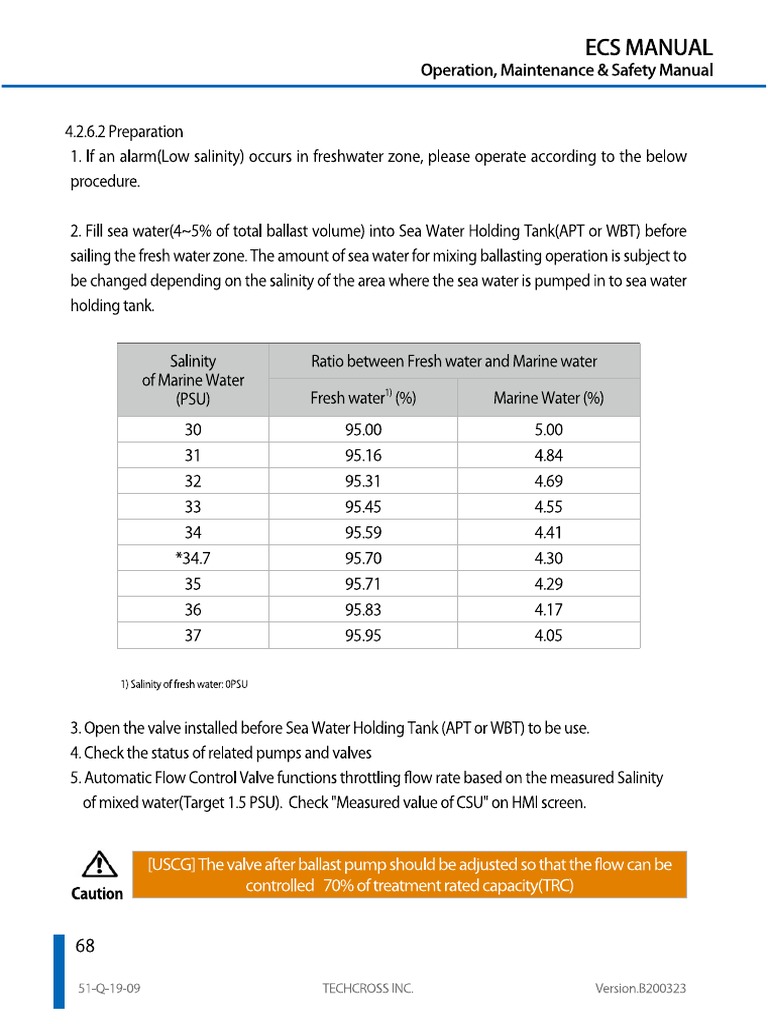 Mixing Ballasting Operation | PDF