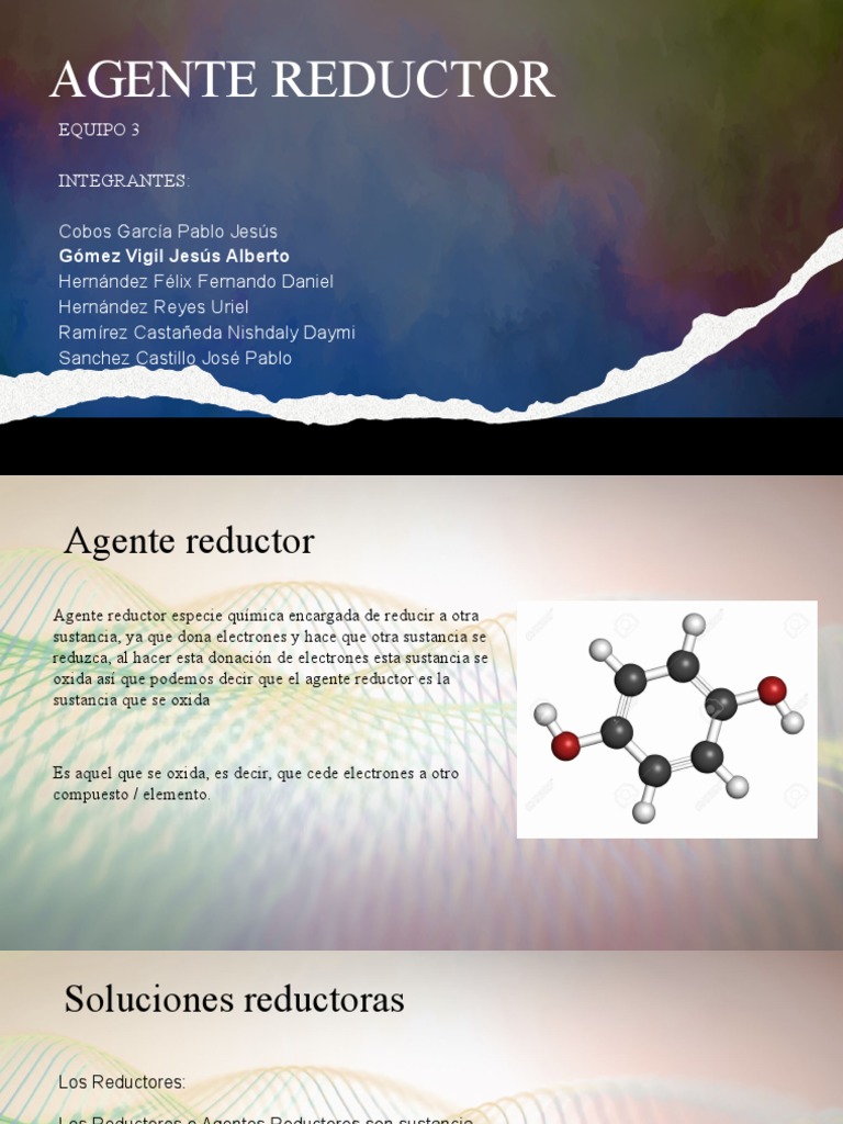Agente Reductor | PDF | Redox | Rieles