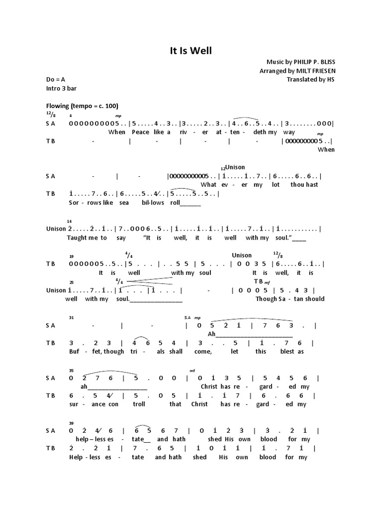 It Is Well | PDF