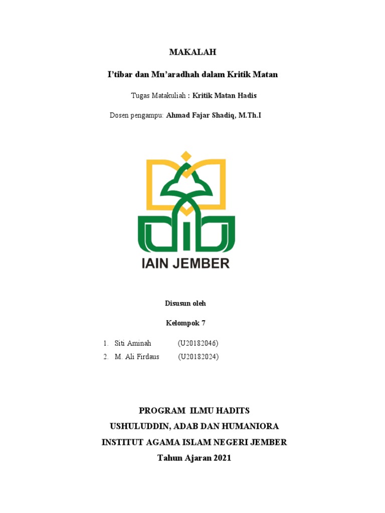 Kelompok 7 Kritik Matan | PDF