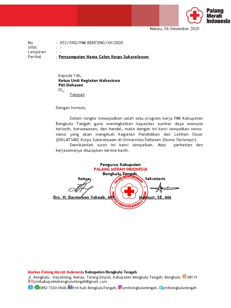 Surat KSR Pmi | PDF | Karier & Perkembangan