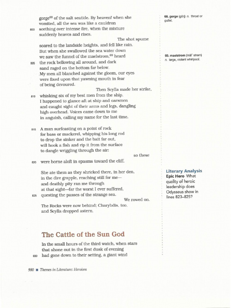 The Cattle of The Sun God (Text) | PDF