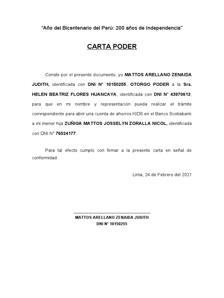 Carta Poder Luis | PDF