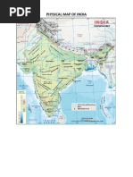 Physical Map of India | PDF