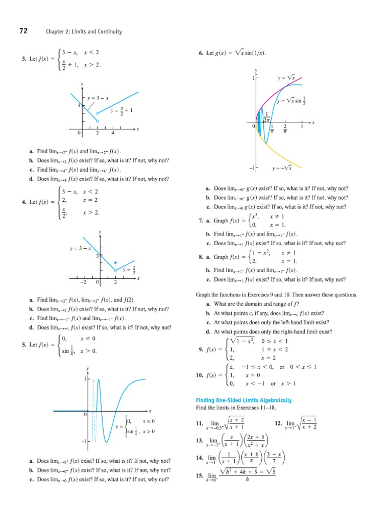Calculus: Limits & Continuity | PDF | Continuous Function | Function (Mathematics)