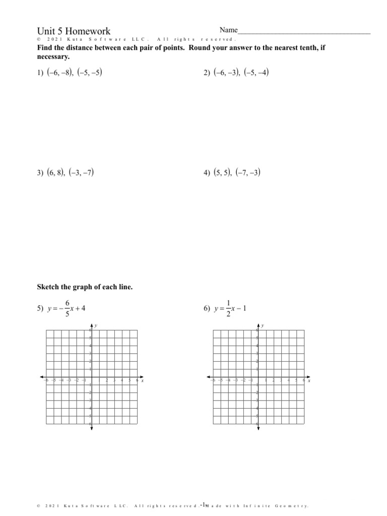 Unit 5 Homework | PDF | Mathematical Objects | Teaching Mathematics