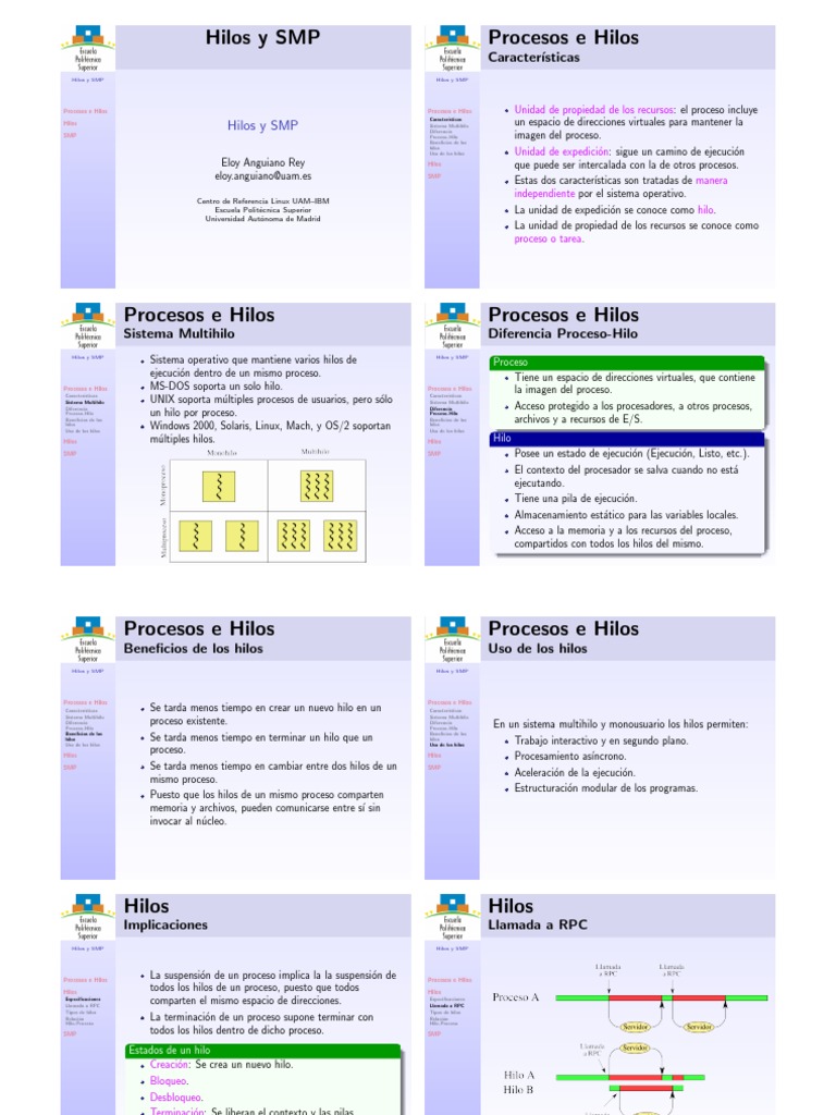 Hilos | Descargar gratis PDF | Hilo (Computación) | Proceso (Computación)