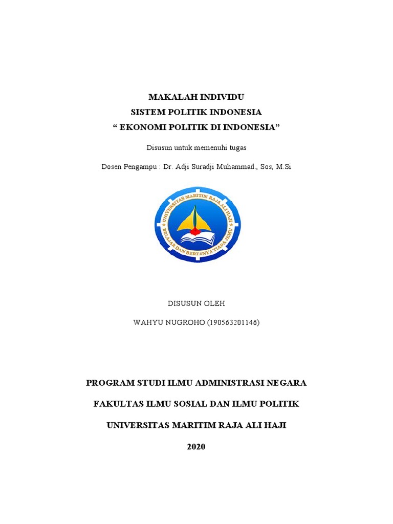 Ekonomi Politik di Indonesia: Analisis Mendalam | PDF