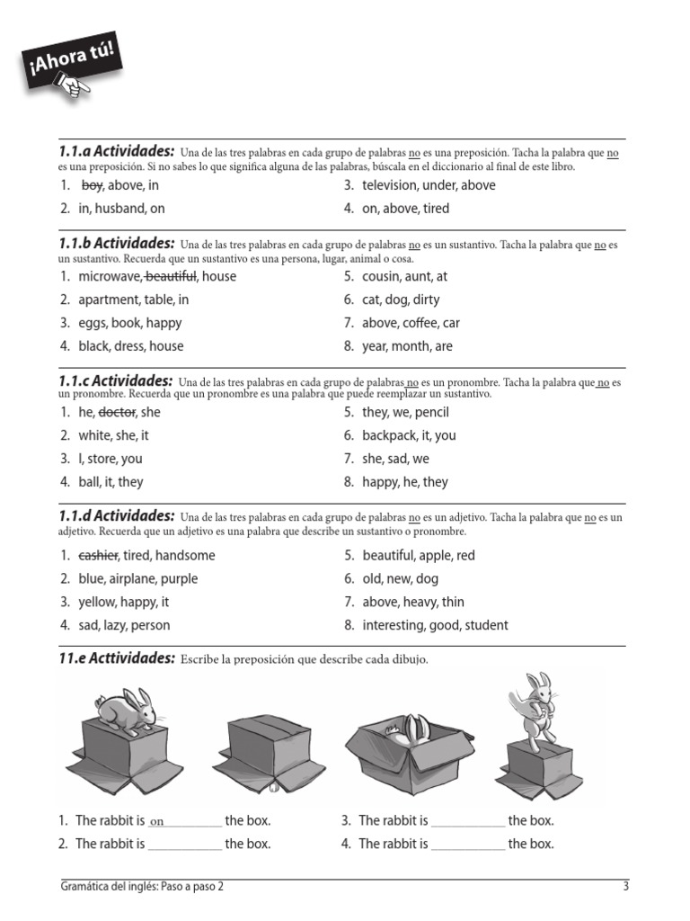 Prepositions Parts of The House | PDF | Gramática inglesa ...