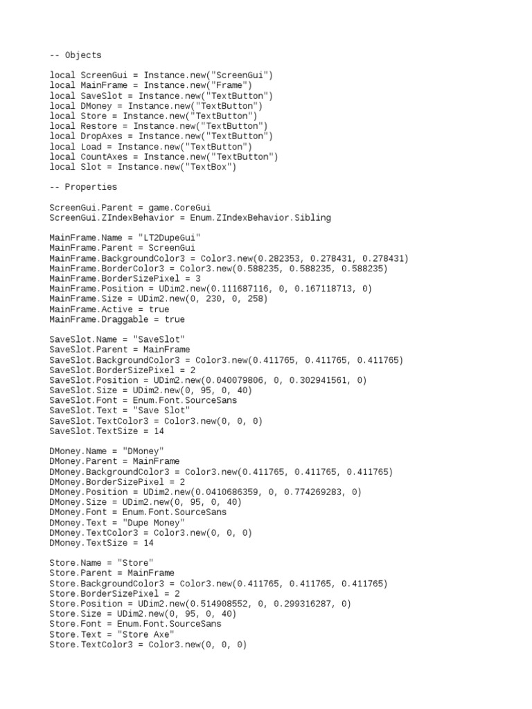 Lumber Tycoon 2 Money Script | PDF | Computer Science | Software
