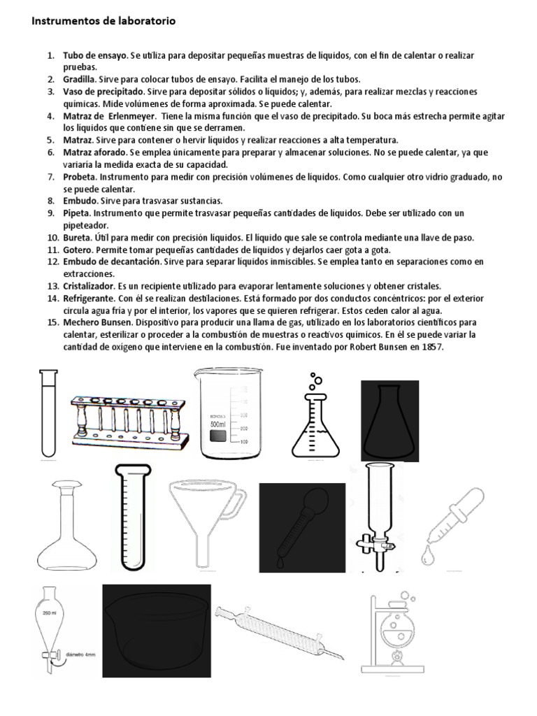 Instrumentos de Laboratorio | PDF | Centroamérica | Química