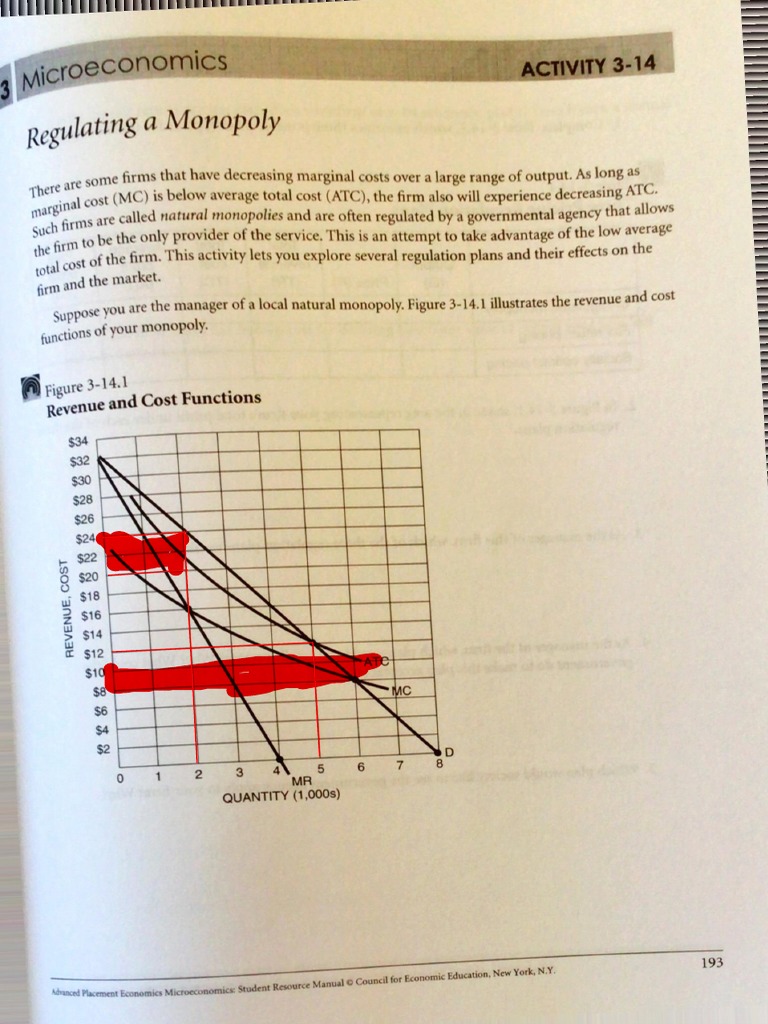 Regtllating A Monopoly: Microeconomics Activity 3-14 | PDF | Monopoly ...