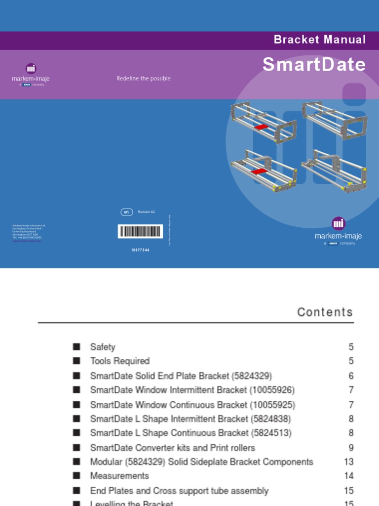 SmartDate Bracket Manual 10077344 en | PDF | Computing
