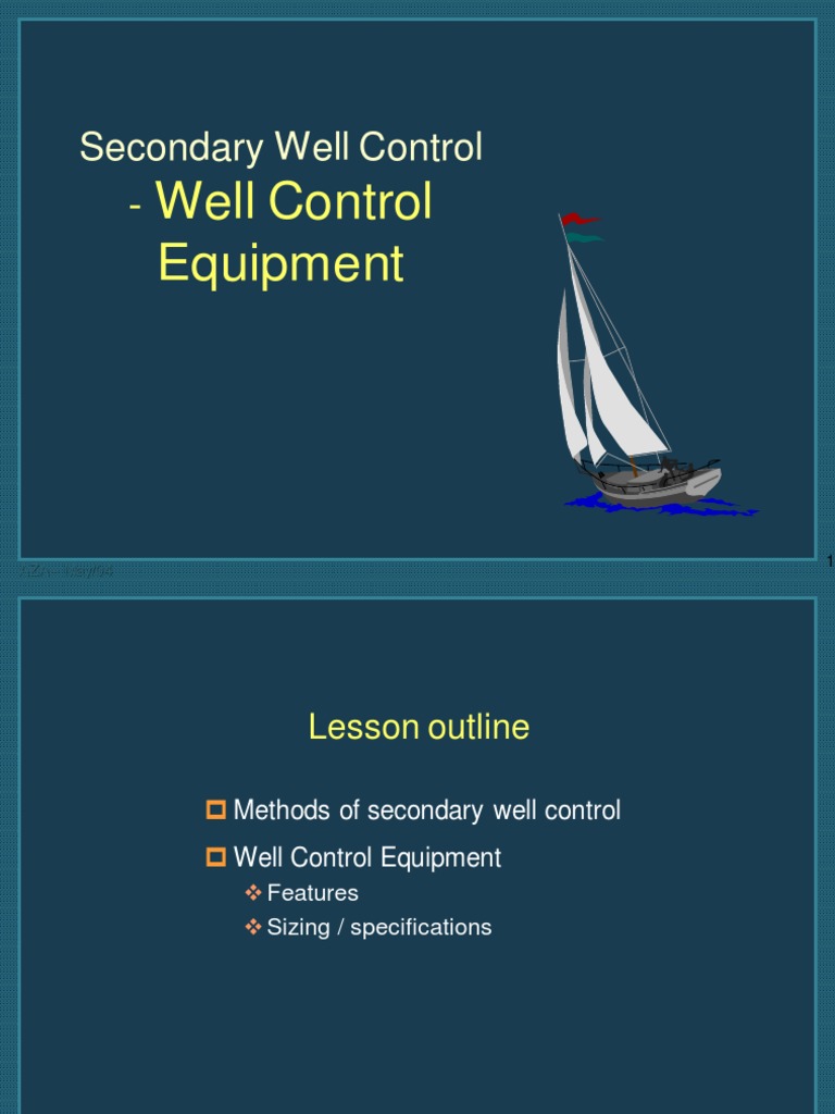 Secondary Well Control - Well Control Equipment | PDF | Blowout (Well ...