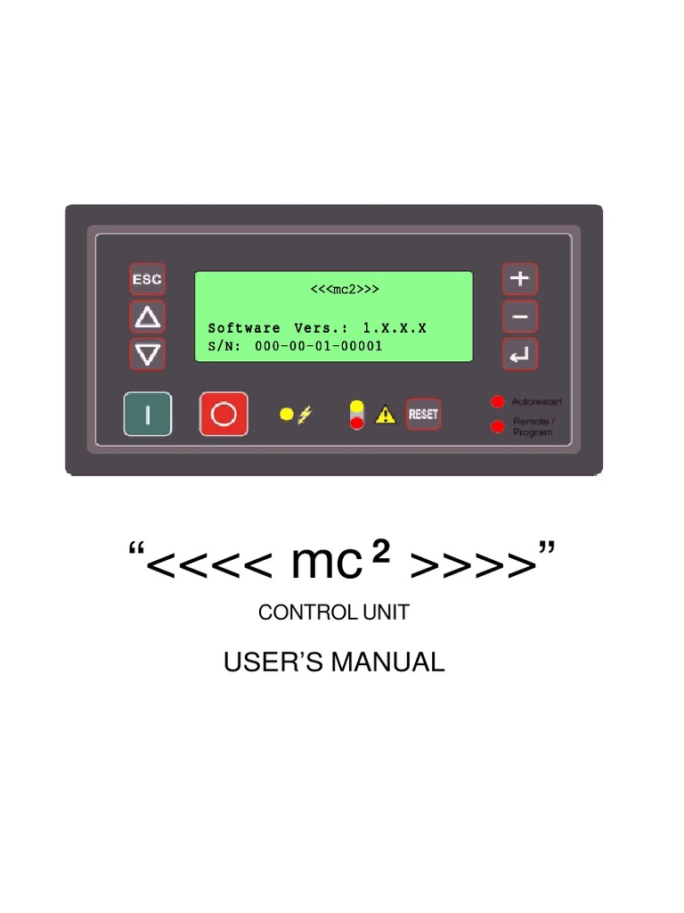 ALUP ABAC MC2 Controller Manual | PDF | Menu (Computing) | Computing ...