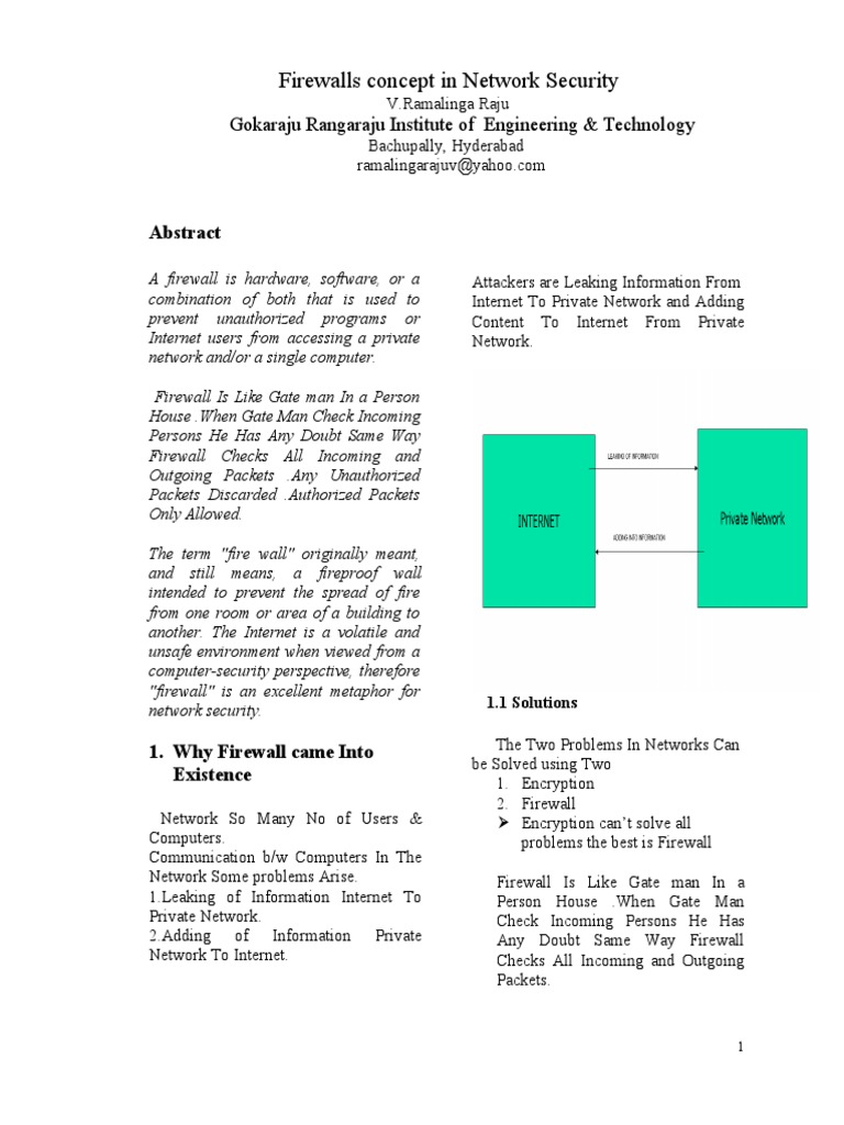Understanding Firewalls in Network Security | PDF | Proxy Server ...