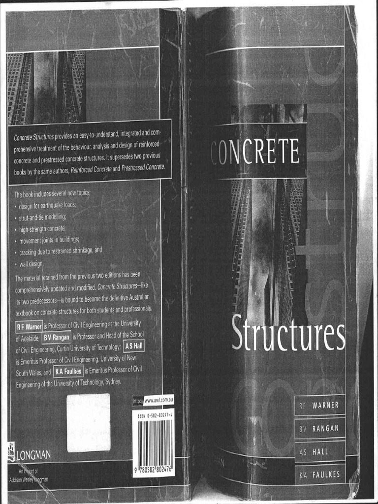 Concrete Structures-Book, Warner, Rangan, Hall & Faulkes | PDF