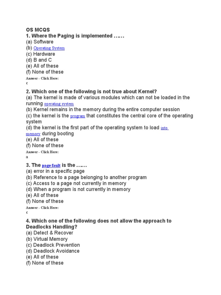 Os MCQS | PDF | Scheduling (Computing) | Process (Computing)