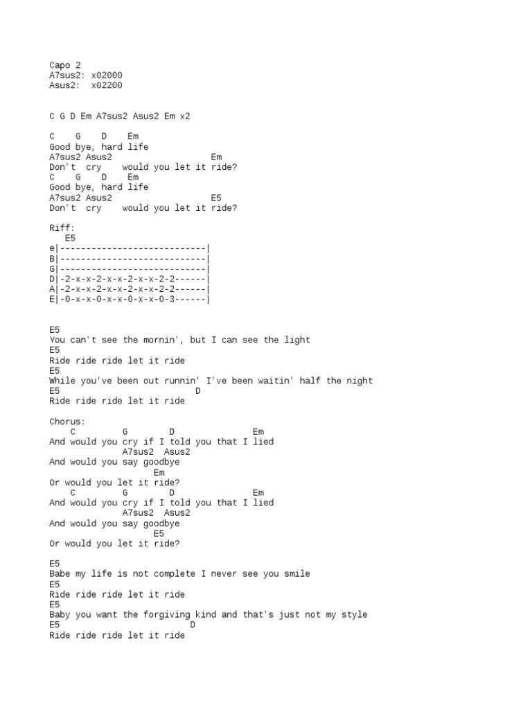 Bachman Turner Overdrive - Let It Ride | PDF | Singles (Music) | Music