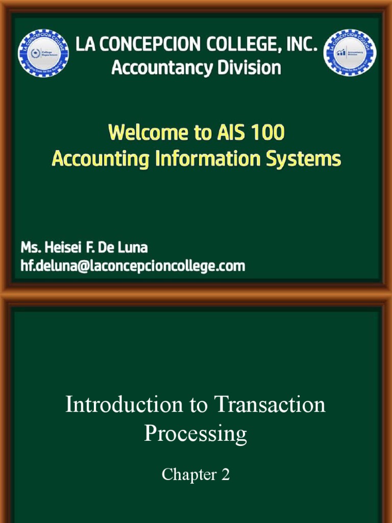 Chapter 2 Introduction To Transaction Processing | PDF | Business | Computers