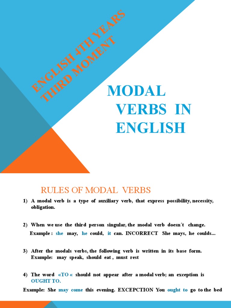 Modals Verbs - Third Moment3 | PDF | Language Mechanics | Morphology