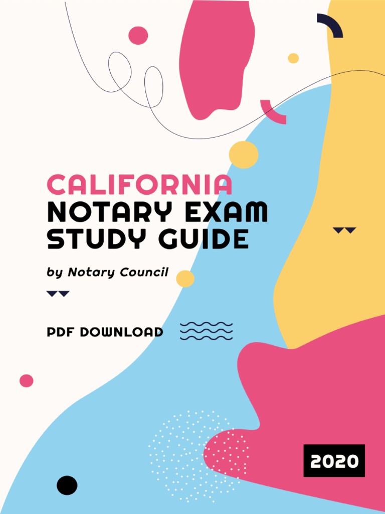 2020 Notary Study Guide | PDF | Notary Public | Affidavit