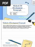 CHAPTER 5-Methods of Paragraph Development | PDF | Essays | Narrative