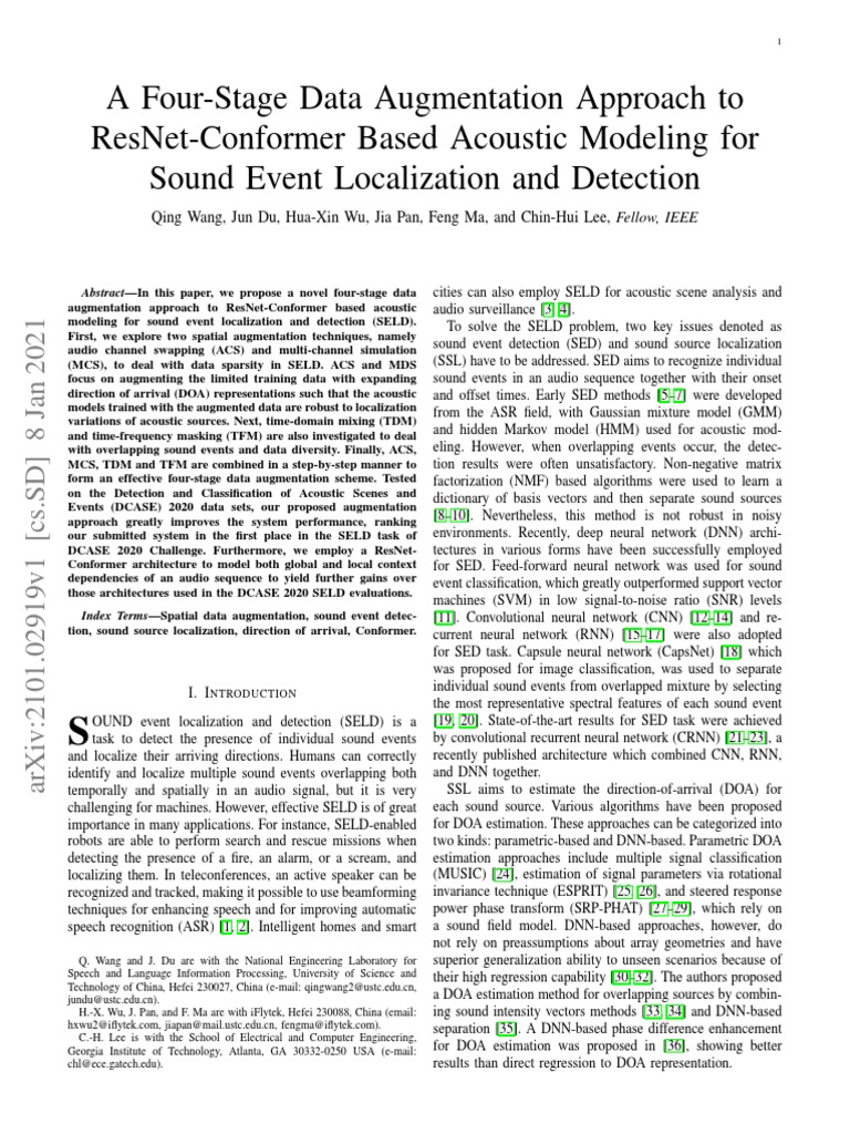 A Four-Stage Data Augmentation Approach To ResNet-Conformer Based ...