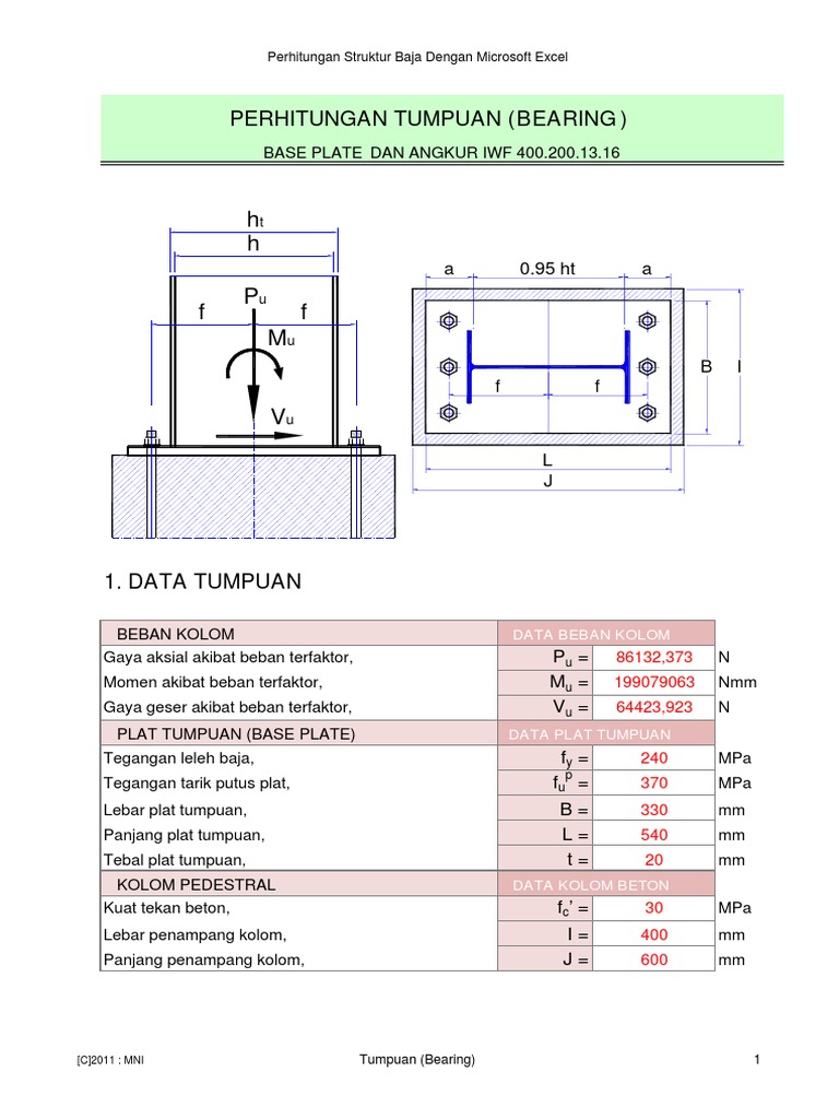Base Plate Dan Angkur IWF 400.200.13.16 | PDF