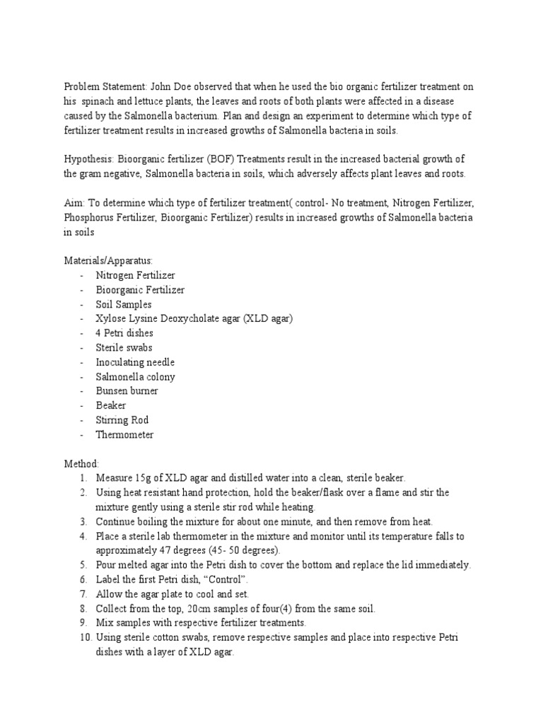 Planning and Design Lab - Bio | PDF | Bacteria | Fertilizer