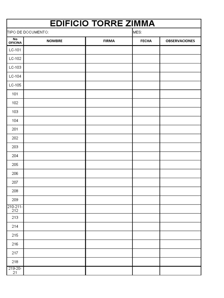 Firmas de Recibido | PDF