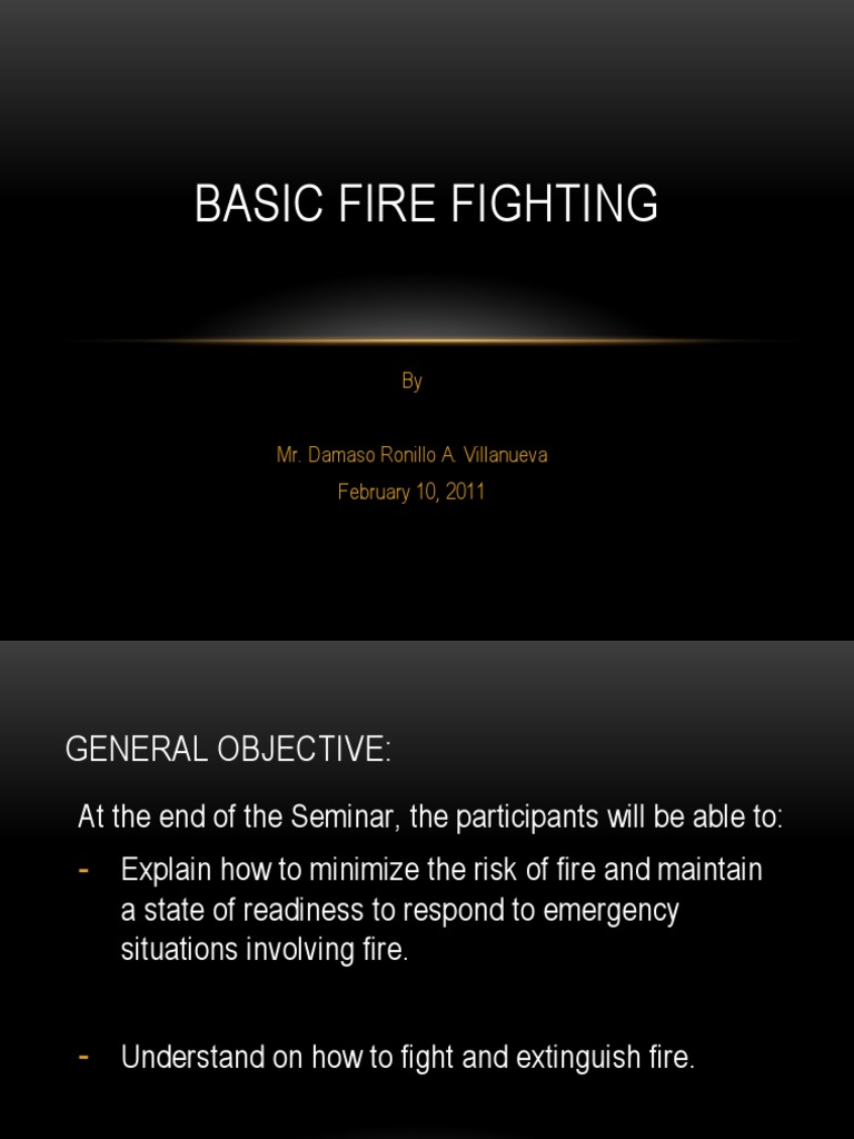 Basic Fire Fighting | PDF | Combustion | Fires