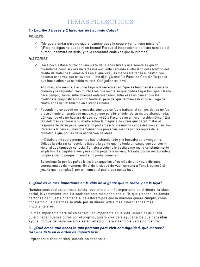 Temas Filosoficos | PDF