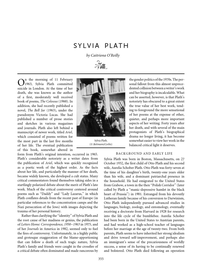 Plath | PDF | Sylvia Plath | Poetry