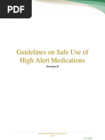 High Alert: Medications | PDF | Intensive Care Unit | Medicine