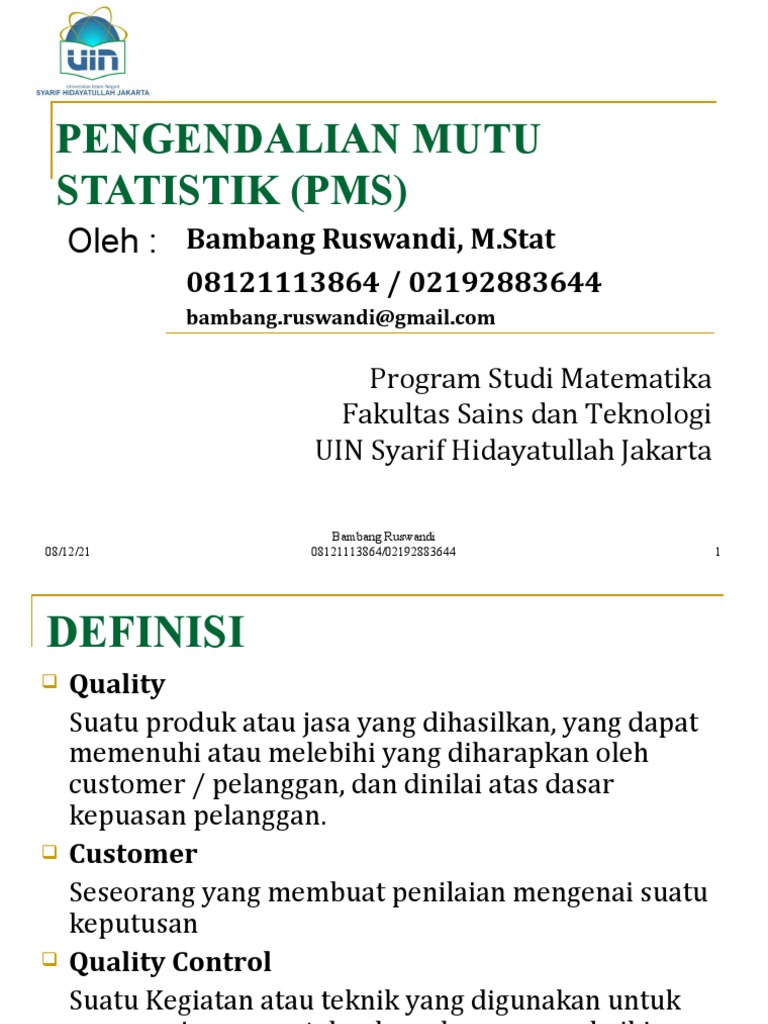 PMS-Materi 2 | PDF