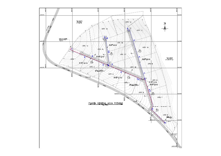 Subdivisión Los Aromos - C07 - Agua Potable-Layout1 | PDF