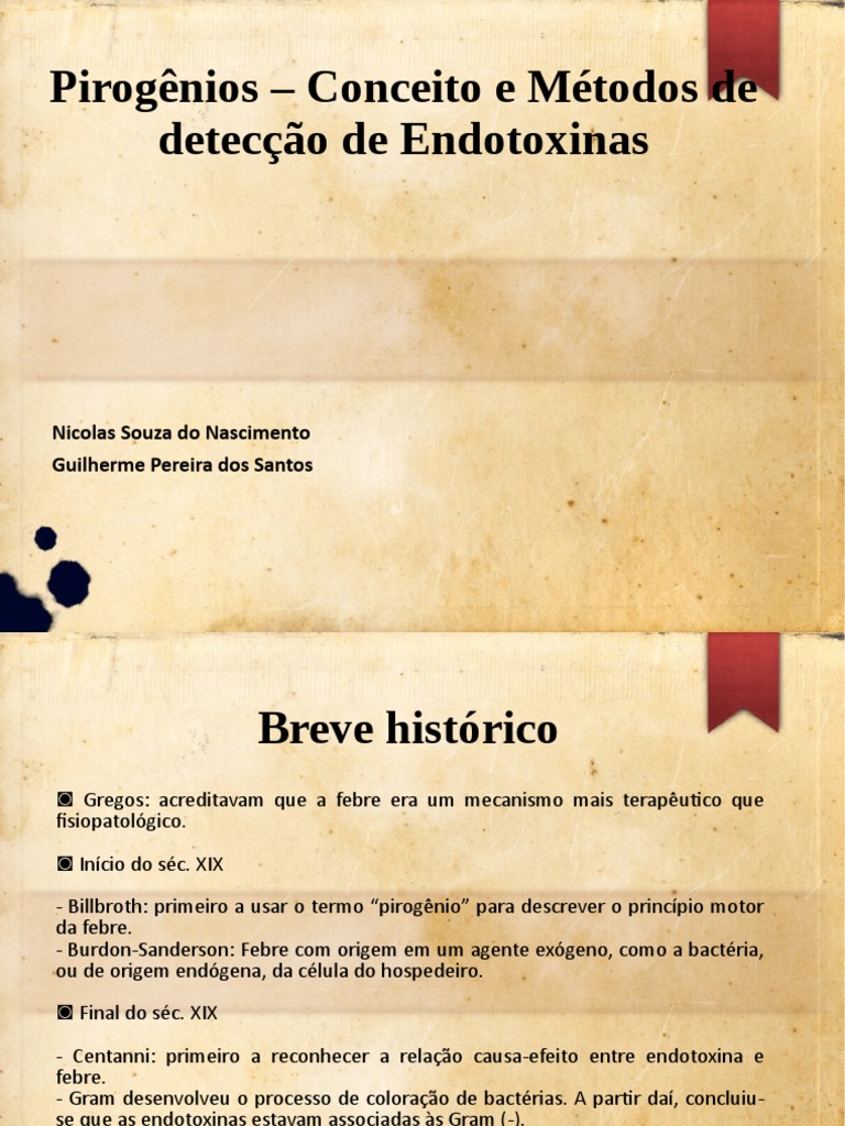 Pirogênios PDF | PDF | Bactérias | Febre