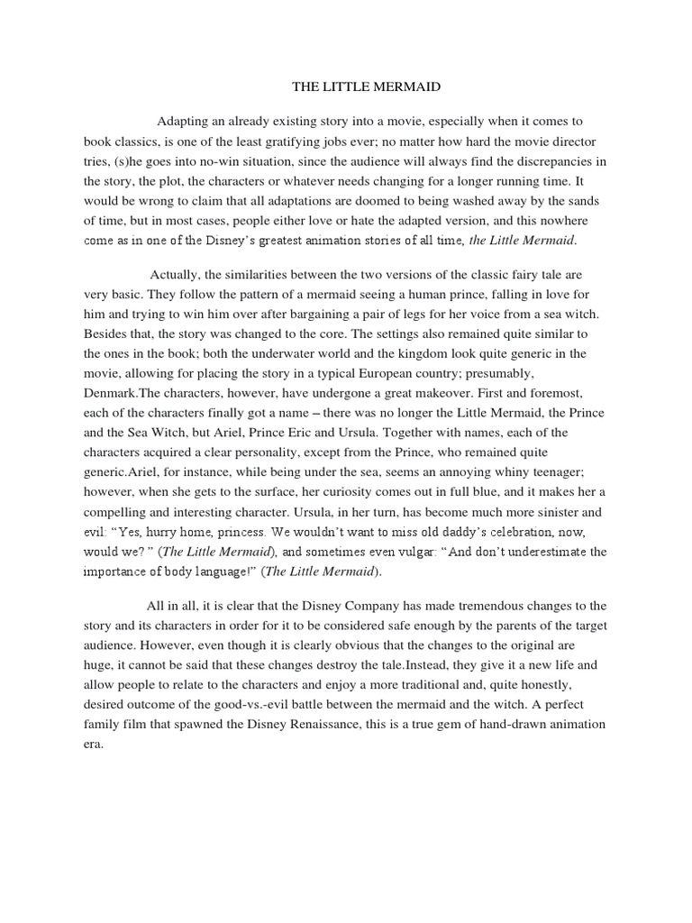 Little Mermaid Pdf