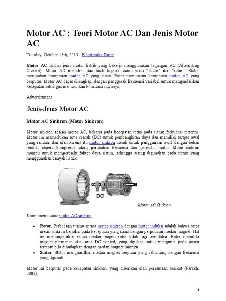 Motor AC | PDF