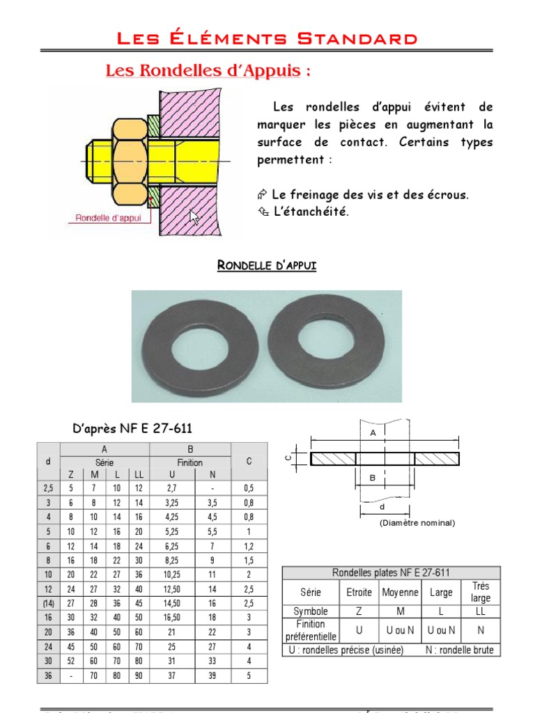 Les Eléments Standard | PDF | Machine | Ingénierie mécanique
