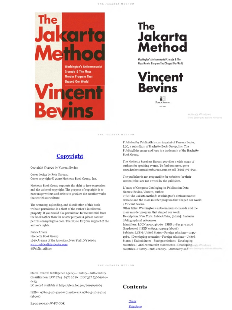 Vincent Bevins The Jakarta Method | PDF | Soviet Union | World Politics