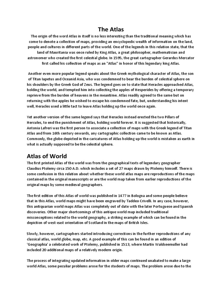 Atlas | PDF | Cartography | Geography