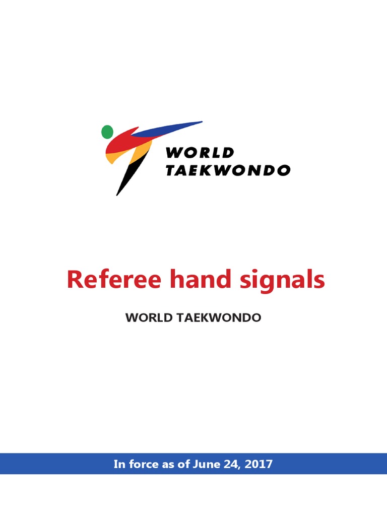 Referee Hand Signals - Indd 2017 1 | PDF | Sports Rules And Regulations ...