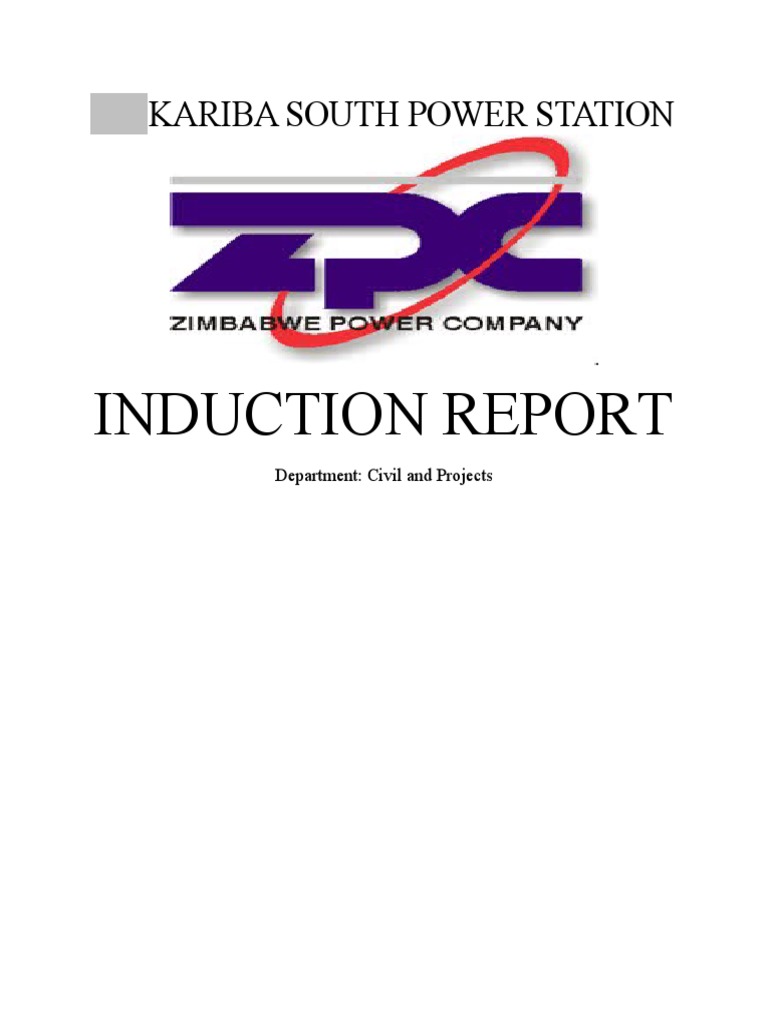 Induction Report: Kariba South Power Station | PDF | Applied Ethics ...