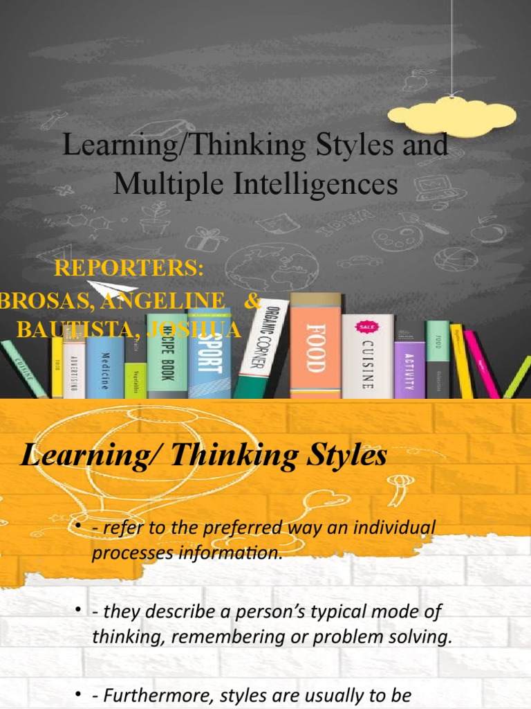 Learning and Thinking Styles Overview | PDF | Thought | Learning