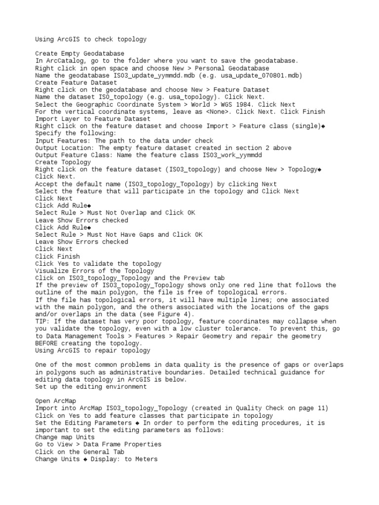 Topology Fix | Download Free PDF | Arc Gis | Computer Science