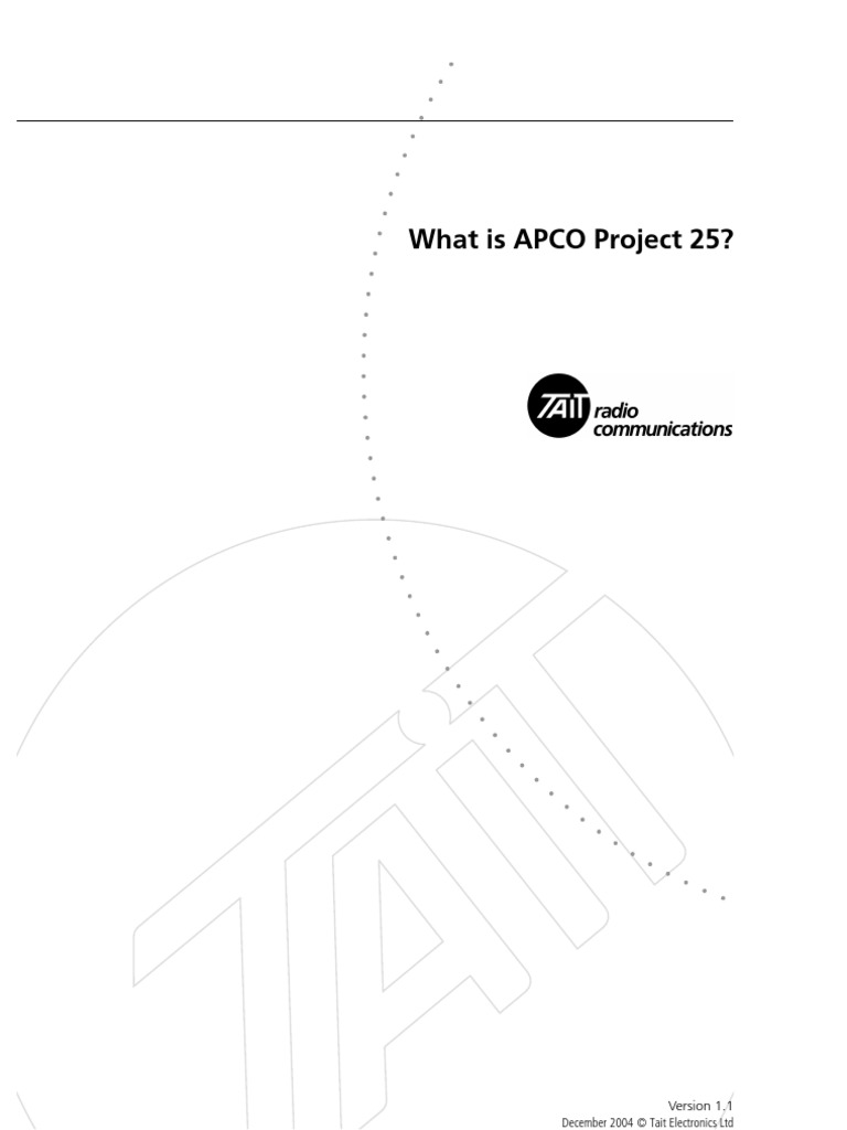 APCO Project 25 | PDF | Modulation | Radio