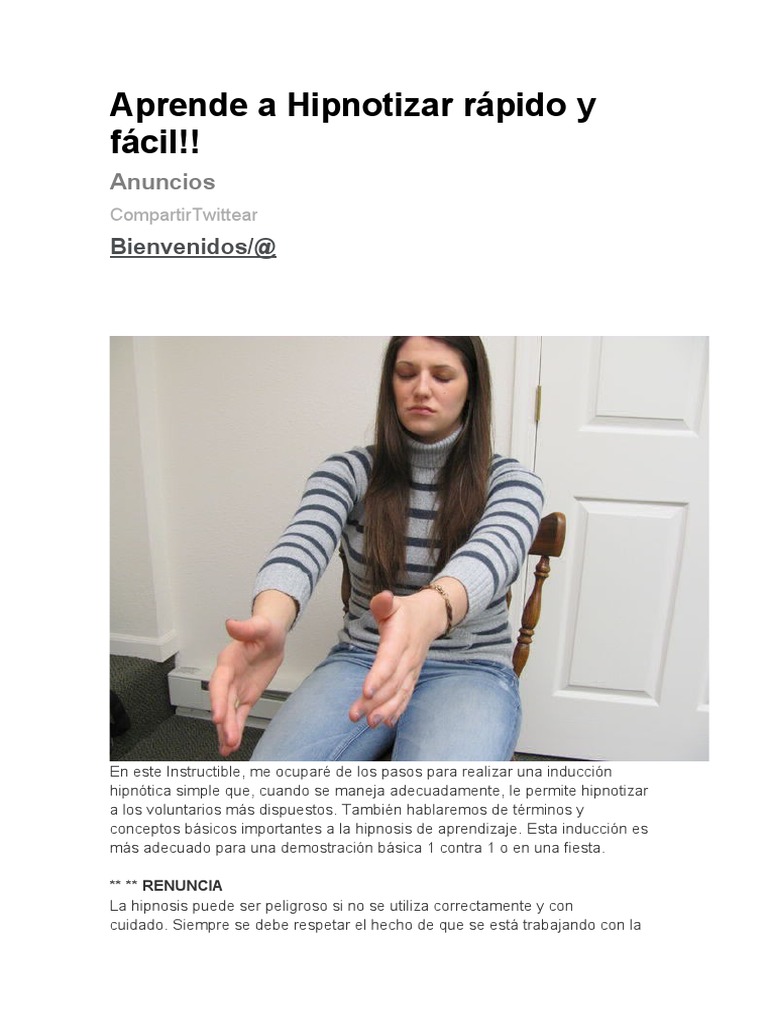 Aprende A Hipnotizar Rápido y Fácil | PDF | Hipnosis | Sicología